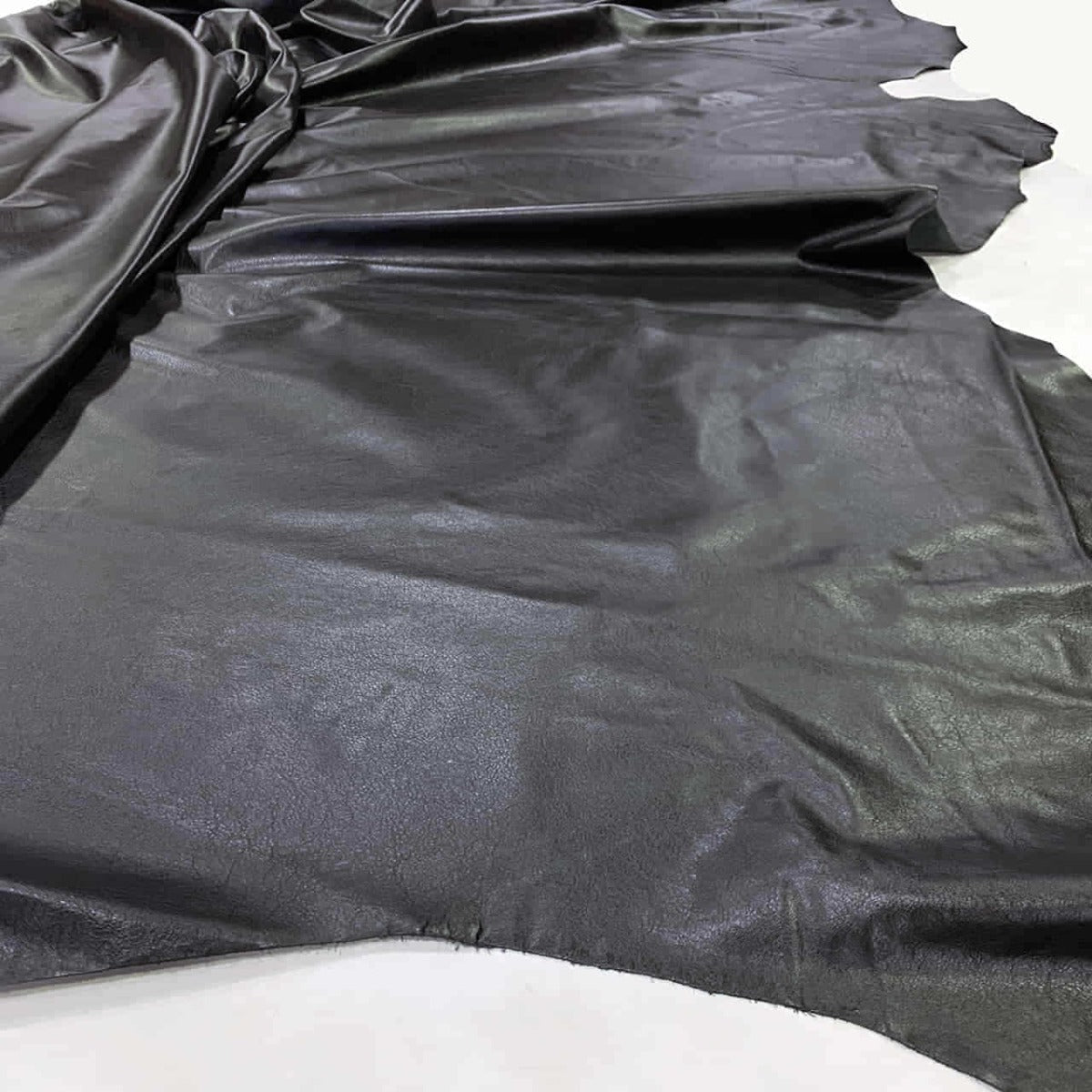 Black Thin Upholstery Leather | Premium Italian Skins| Leathercosmos ...
