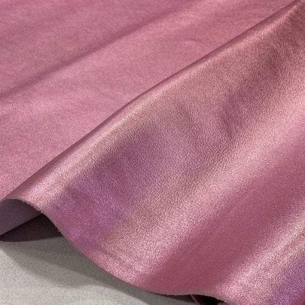 Pink Vintage Metallic Leather | Genuine Leather | Leathercosmos ...