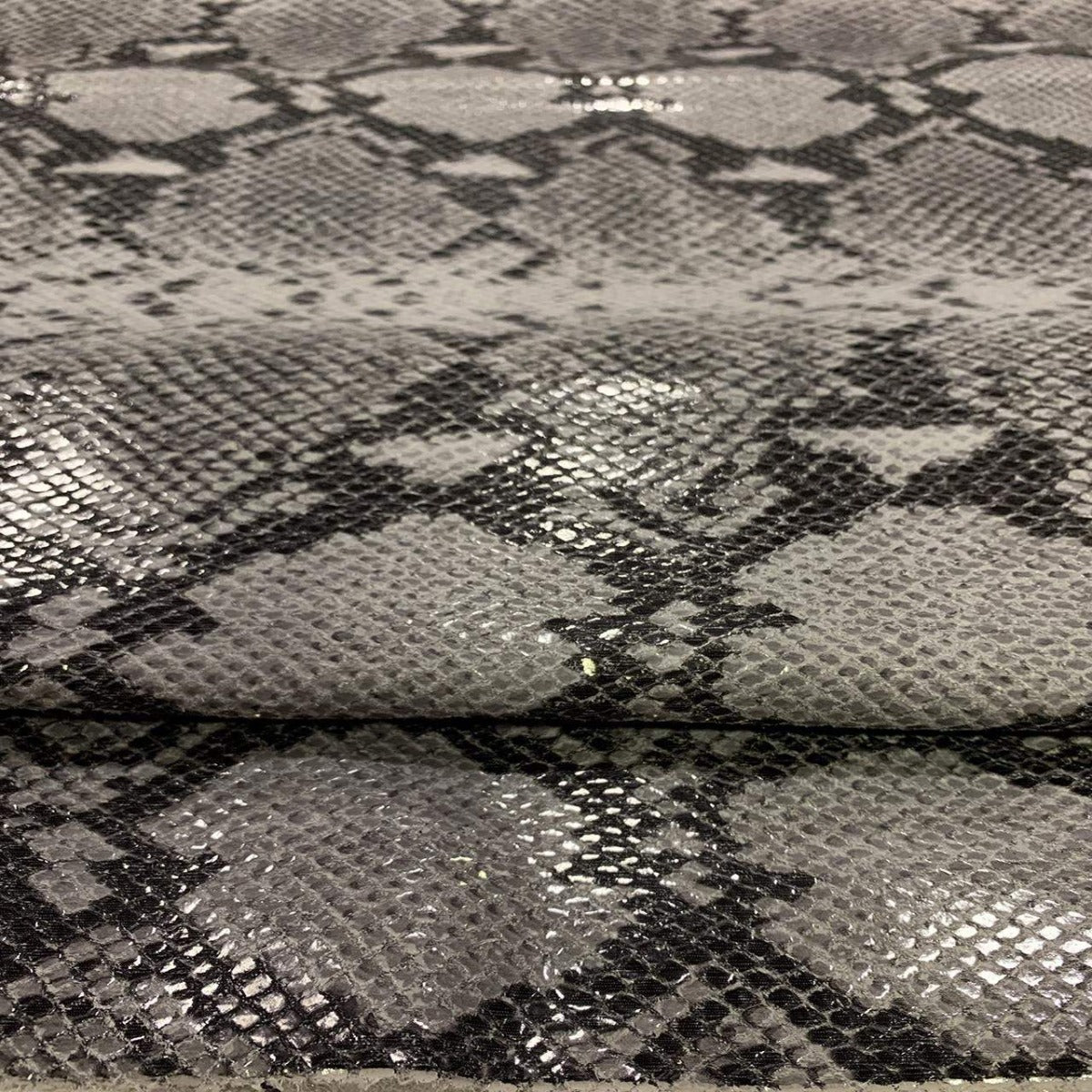 Grey Python Snake Print – Leather Cosmos
