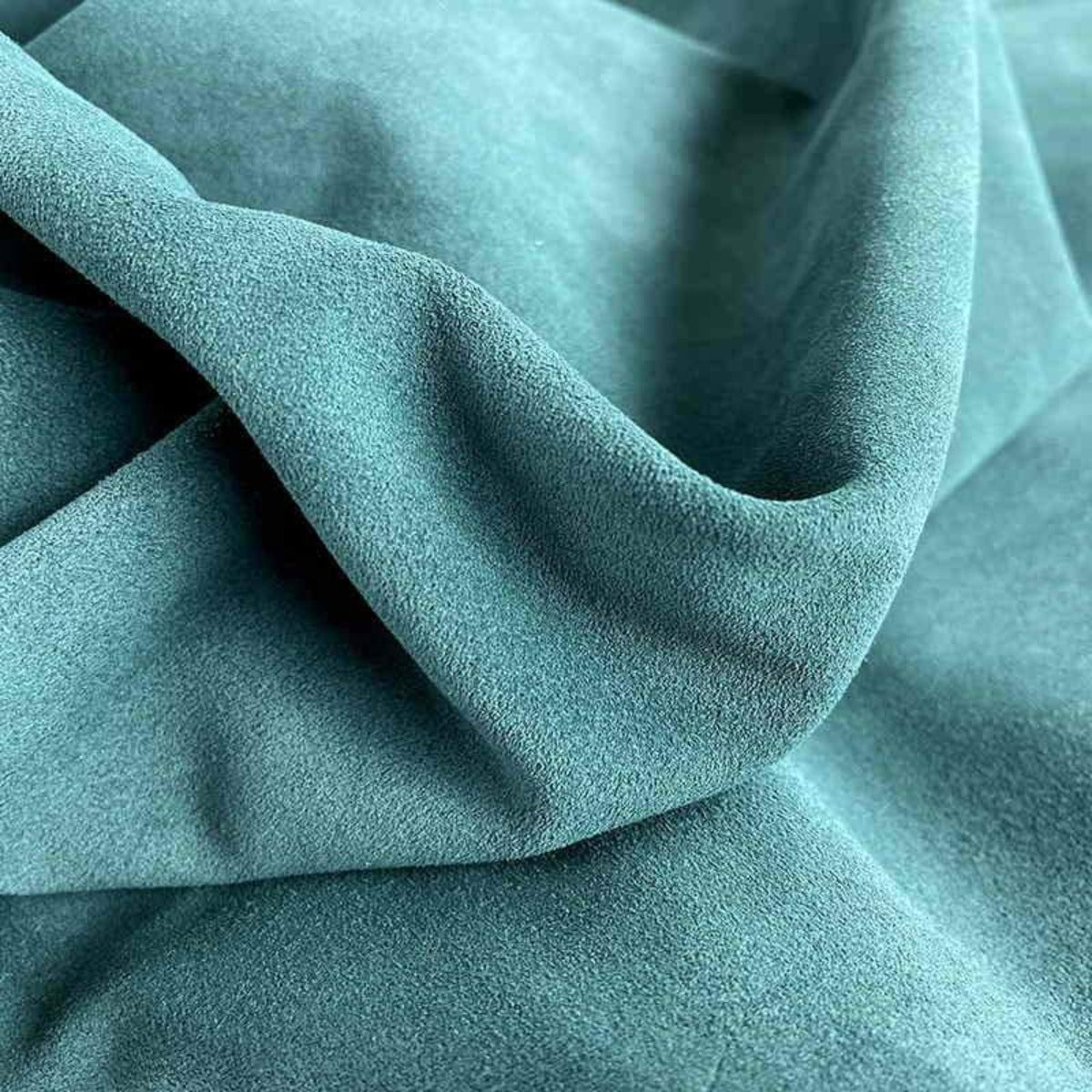 Water Green Split Suede | Genuine Calf Suede | Leathercosmos – Leather ...