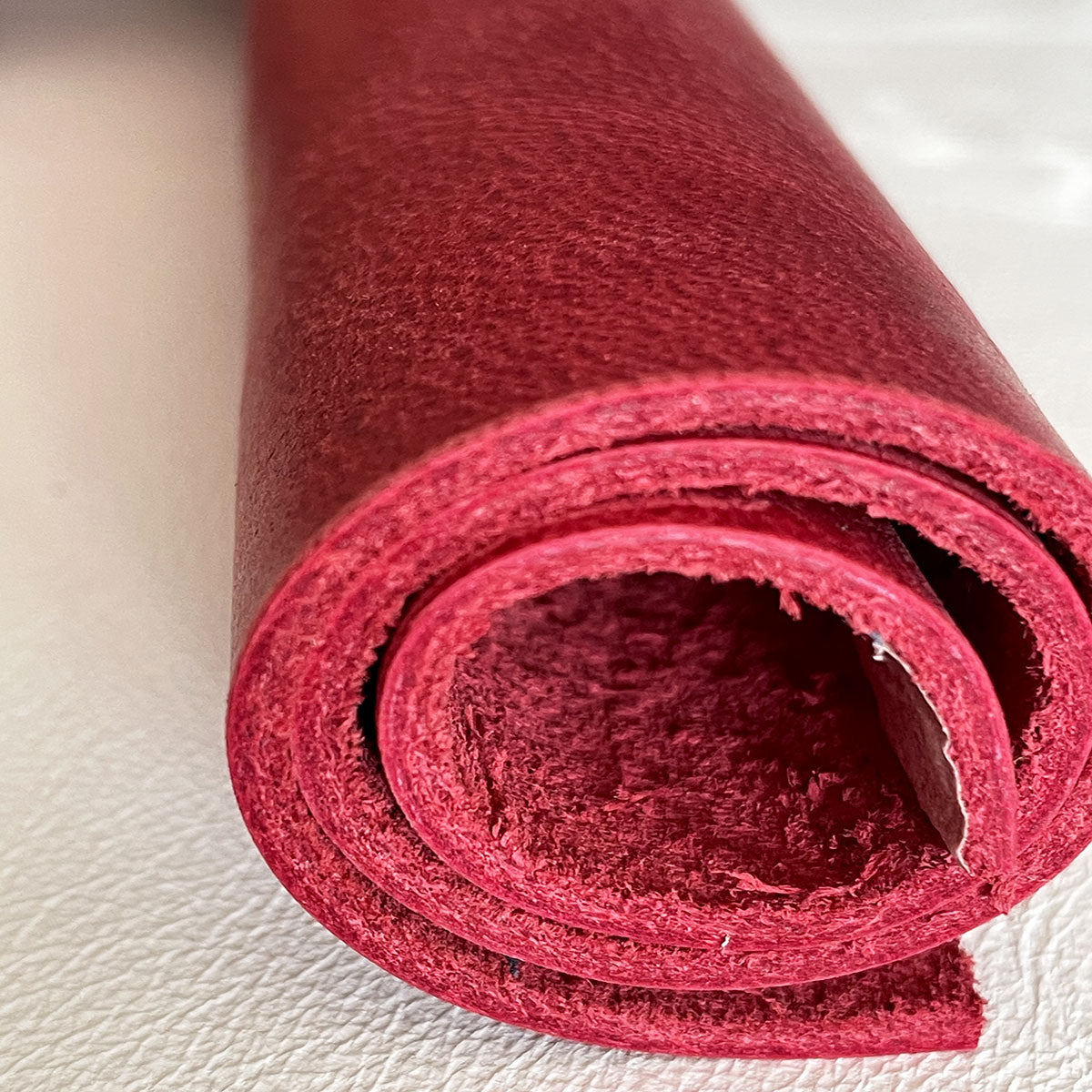 Red Waxed Crazy Horse Leather | Vintage Leather | Leathercosmos ...