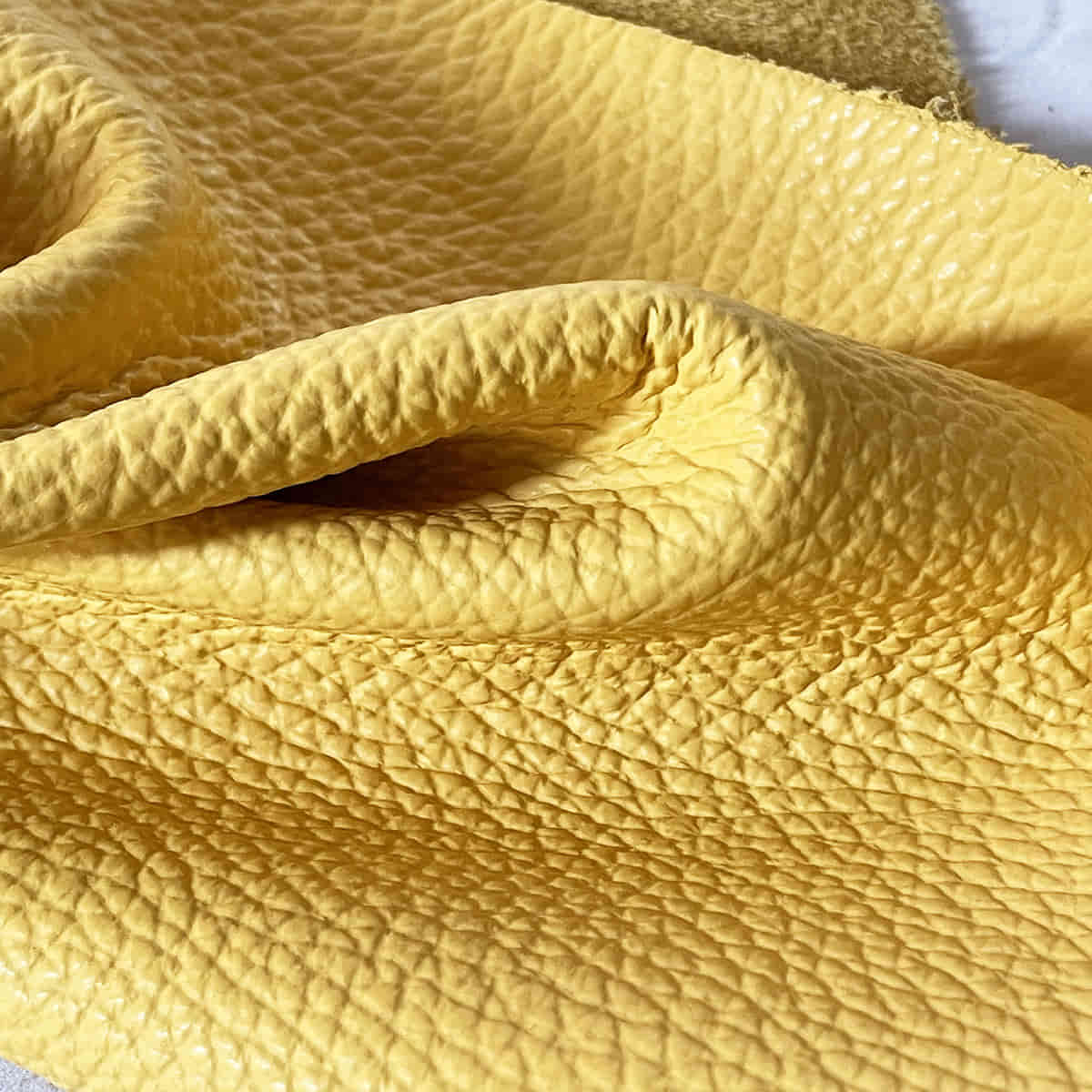 Yellow Textured Upholstery Leather | Italian Leather | Leathercosmos ...